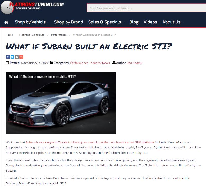 The STI is Dead. Long Live the STI!