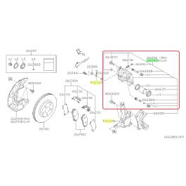 Subaru OEM Brake Caliper - Front Left (2022+ WRX)