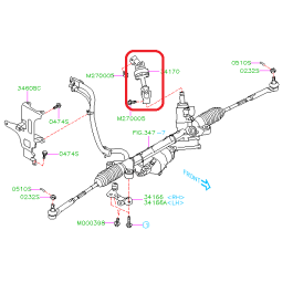Subaru OEM Steering Rack U-Joint (15+ STI)