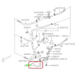 Subaru OEM Vacuum Hose - 99081AA150
