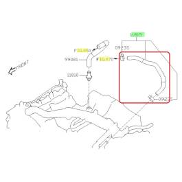 Subaru OEM PCV Hose Assembly - 11815AD020 (2022+ BRZ)