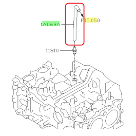 Subaru OEM Vacuum Hose - 99071AD69A (12-14 Outback / Legacy)