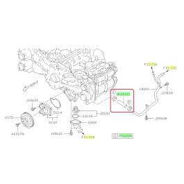 Subaru OEM Complete Coolant Hose Kit (13-14 Outback - 25B)