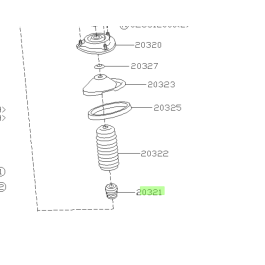 Subaru OEM Bump Stop Front - 20321AA201 (2002-2007 WRX)