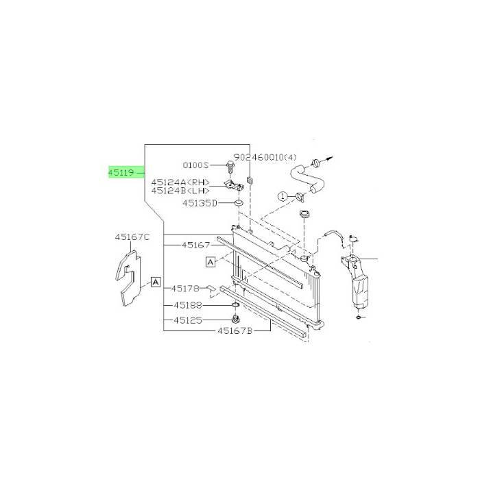 Subaru OEM Radiator - 45119VA000 (2015-2021 WRX)