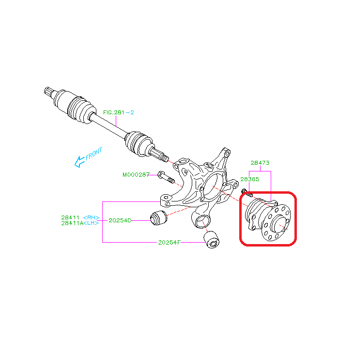 Subaru OEM Rear Wheel Bearing (17-20 BRZ)