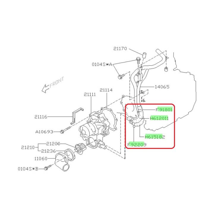 Subaru OEM Complete Coolant Hose Kit (17-21 STI)