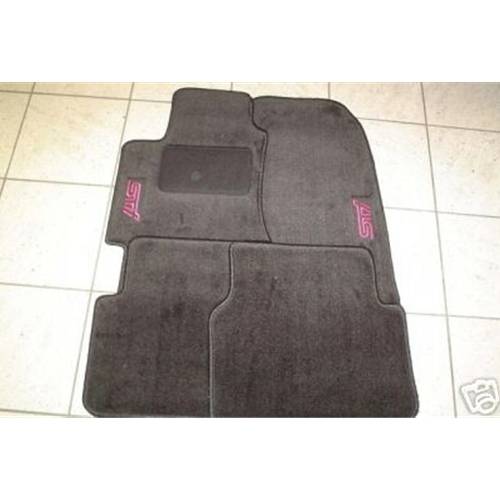 Subaru OEM STI Black Carpet Floor Mats 02 07 WRX 04 07 STI