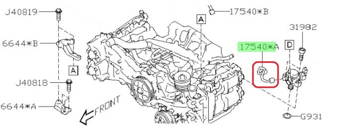 Subaru OEM Fuel Pipe - High Pressure Fuel Pump (2022+ BRZ)