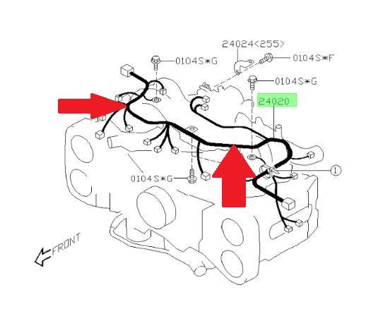 Intake Manifold Engine Harness for 2006 - 2007 WRX